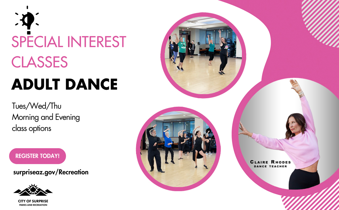 Adult Dance Classes at Surprise Parks & Rec Featuring Claire Rhodes ...